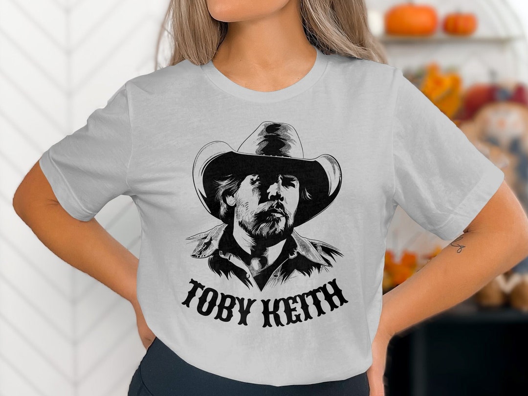 Toby Keith Country Music Legend Graphic Tee, Cowboy Hat Iconic Singer ...