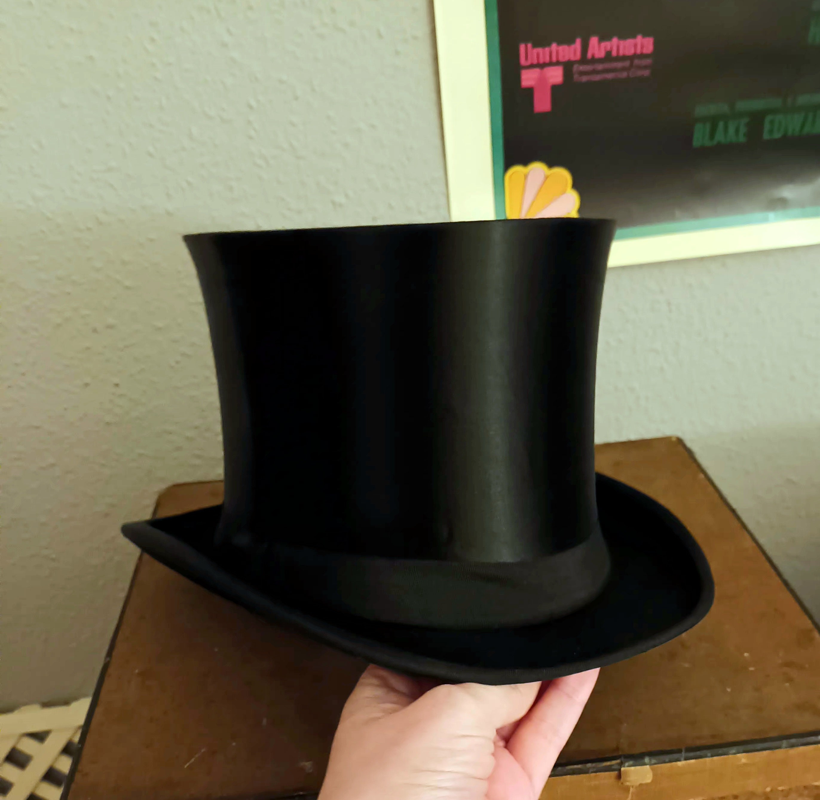 Top Hat, Folding Silk, Opera Hat in Hatbox From Germany Vintage Luxury ...