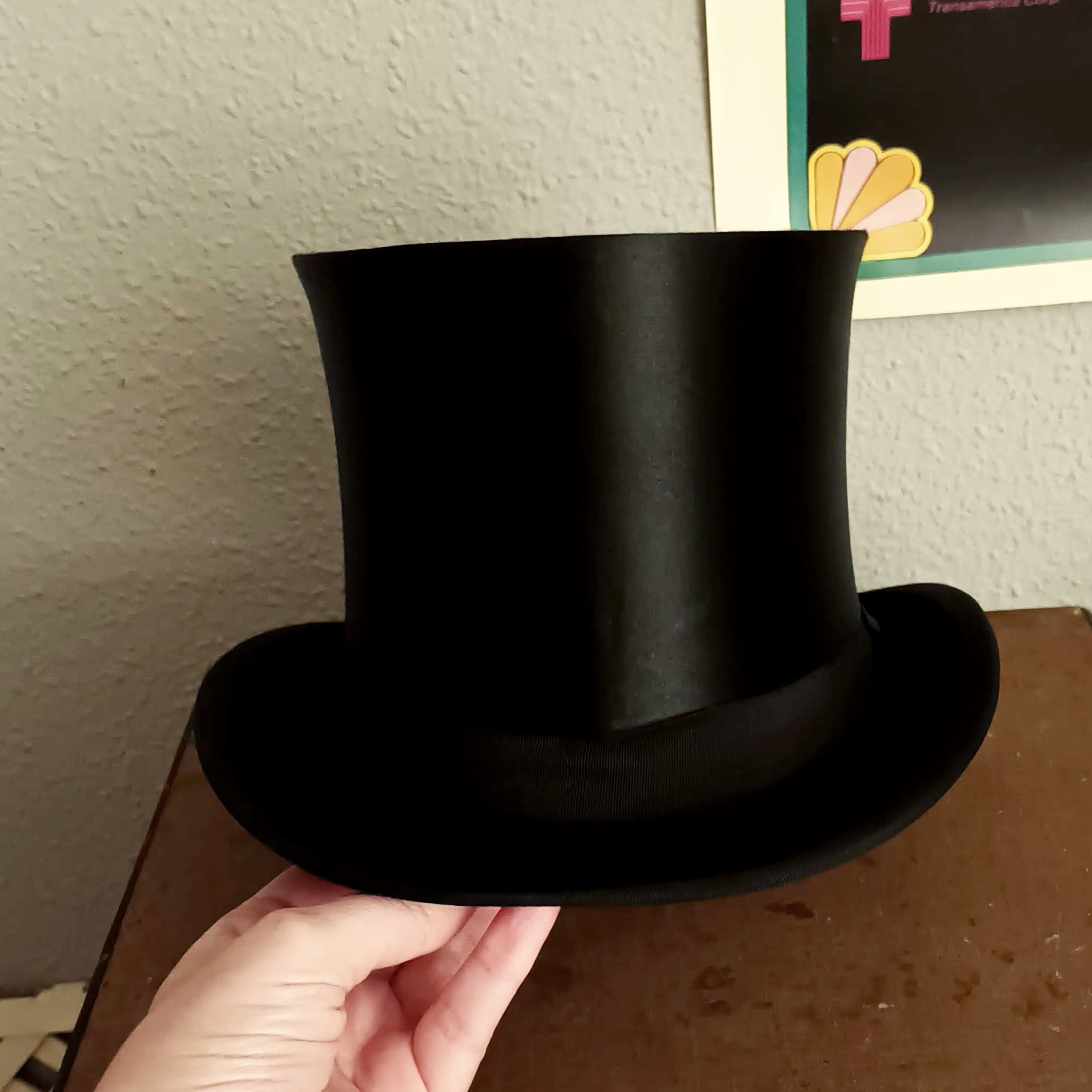 Top Hat, Folding Silk, Opera Hat in Hatbox From Germany Vintage Luxury ...