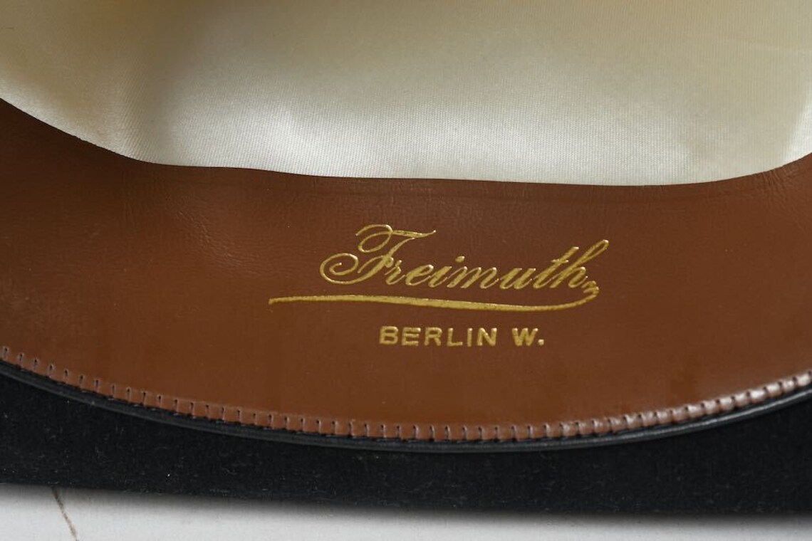 Vintage Original Borsalino Freimuth Berlin Black SIZE 7 - Etsy