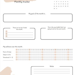 Mental Health Bundle Planner Digital Beige - Etsy