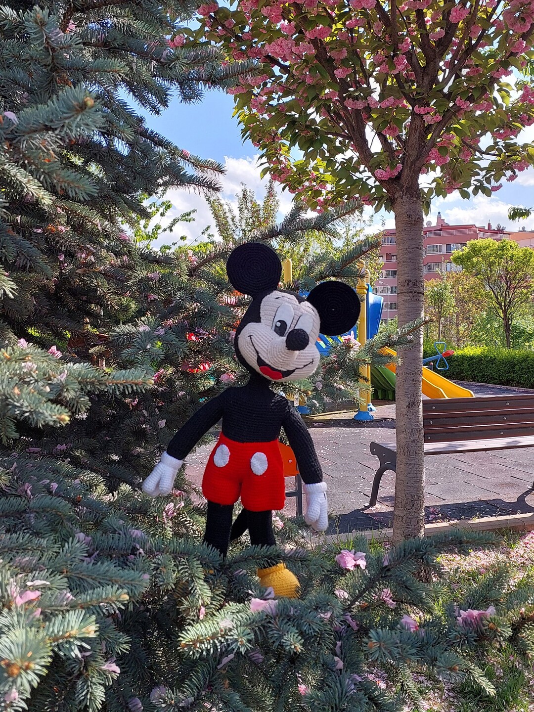 Amigurumi Crochet Doll, Mickey Mouse, Handmade Toy for Kids, Baby Toy ...