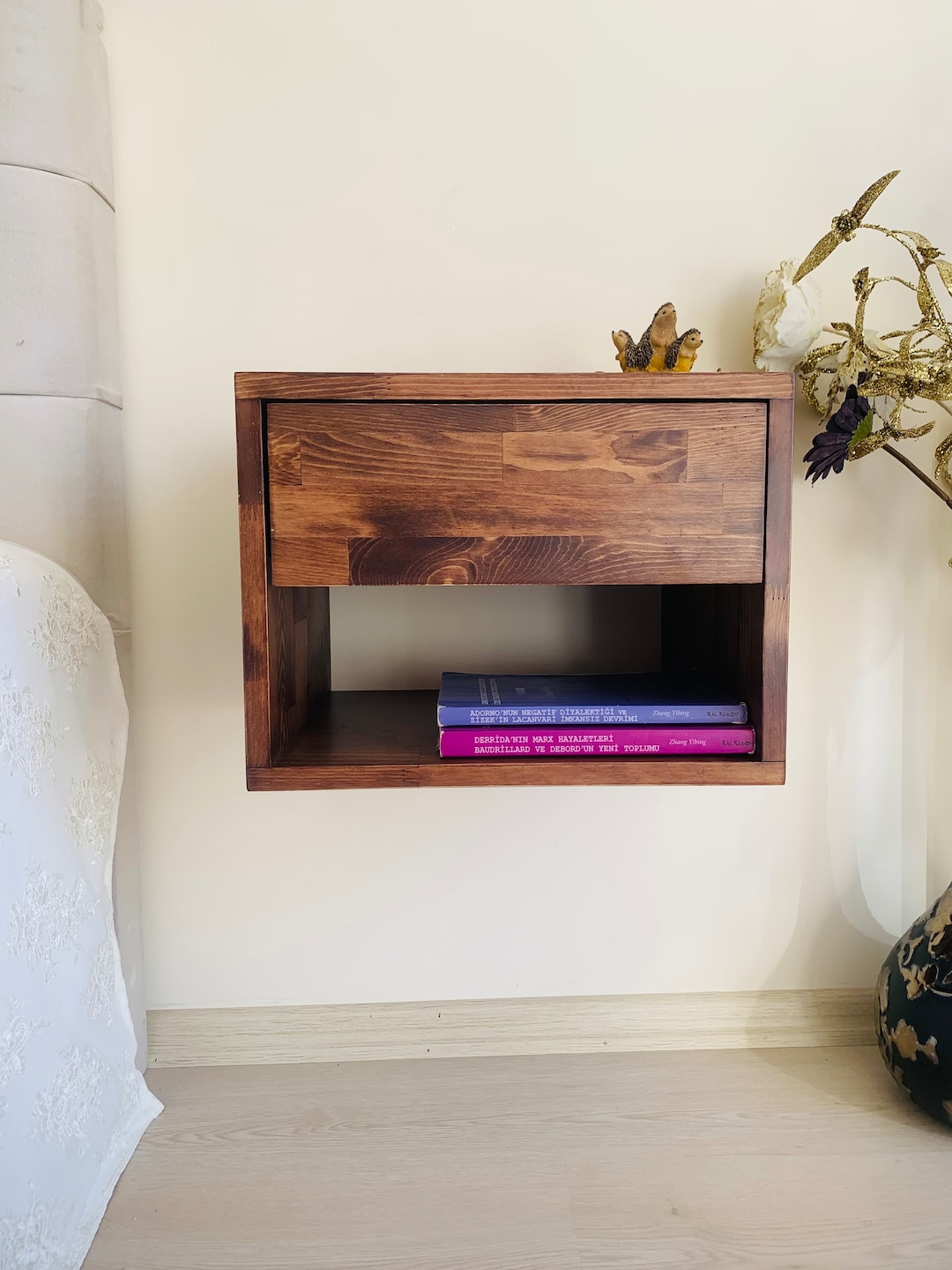 Floating Bedside Table, Floating Nightstand, Floating Shelf, Floating ...