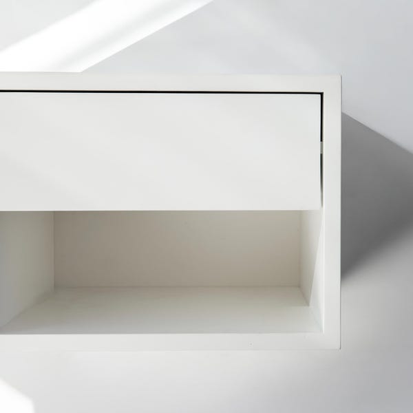White Floating Nightstand - Etsy