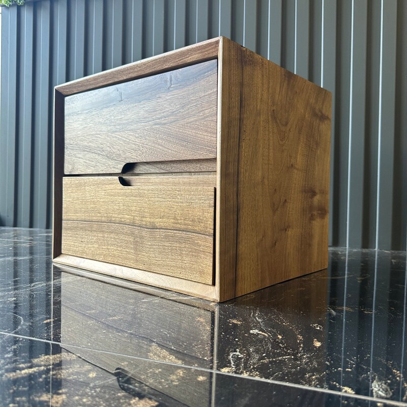 Walnut Nightstand - Etsy