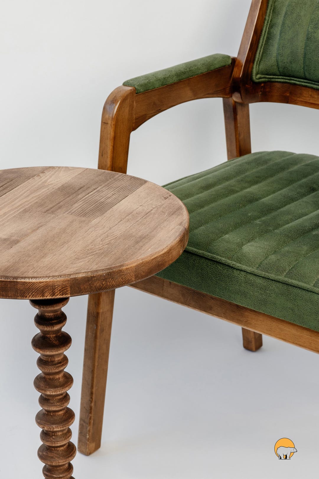 Walnut Side Table, Handmade Walnut Color Table, Living Room Furniture ...