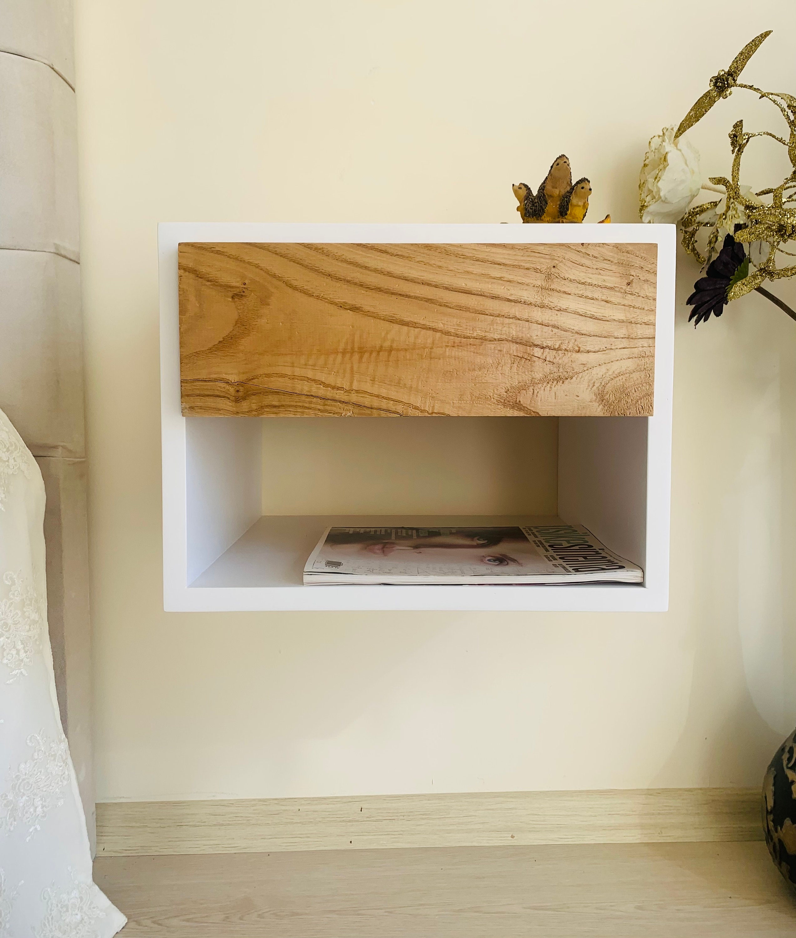 Floating Table, Modern Wood Floating Shelves, Custom Size Floating ...