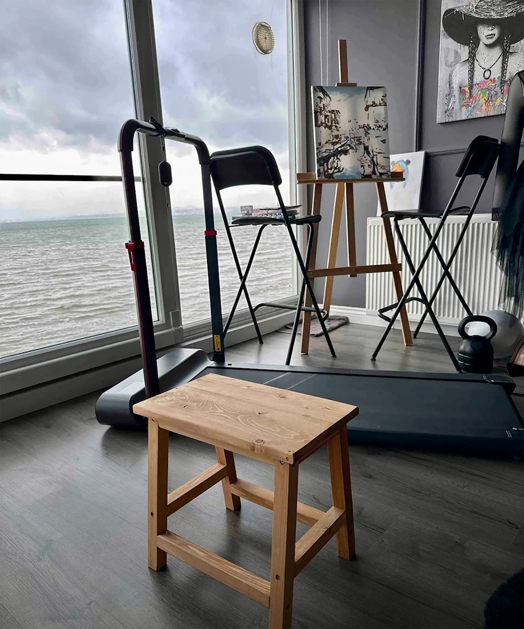 Small Step Stool,rustic Step Stool, Contemporary Foot Stool, Handmade ...