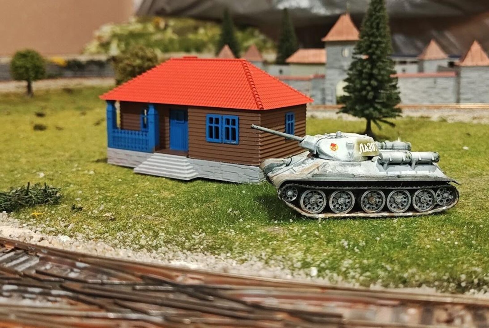 HO Scale Rustic Cabin - 3D Printable Model Railroad Diorama (STL File ...