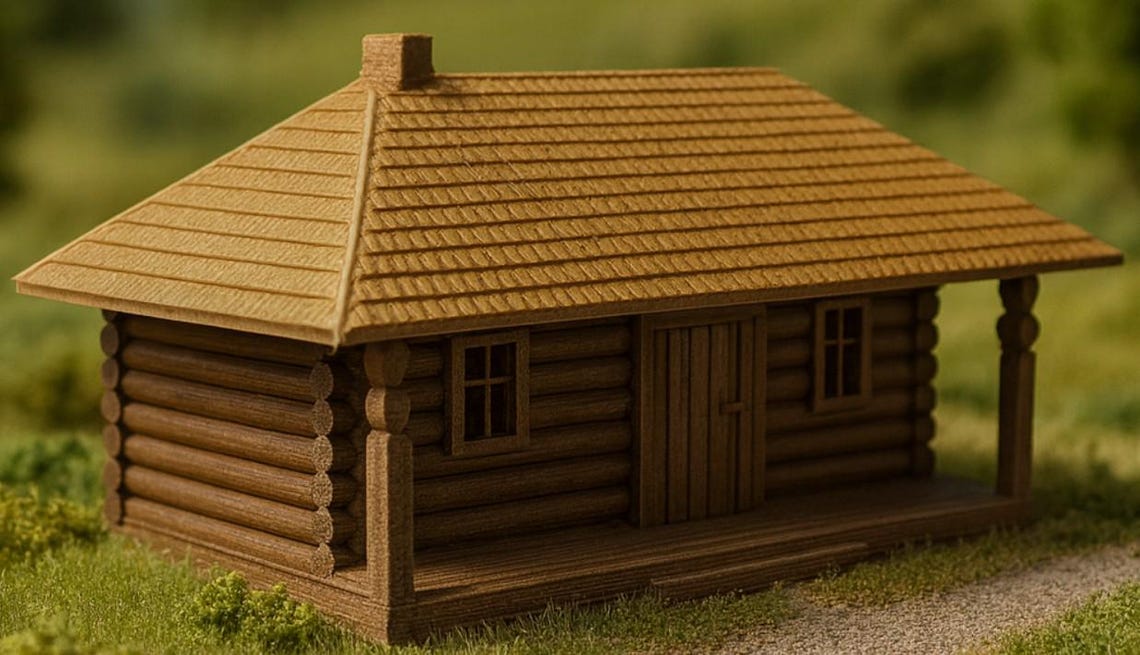 HO Scale Log Cabin – 3D Printable Rustic Railway Scenery (STL) - Etsy ...