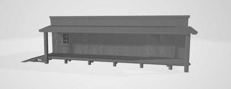 HO Scale Log Warehouse – 3D Printable Model Railroad Scenery (STL Model ...
