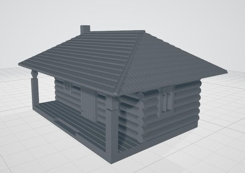 HO Scale Log Cabin – 3D Printable Rustic Railway Scenery (STL) - Etsy