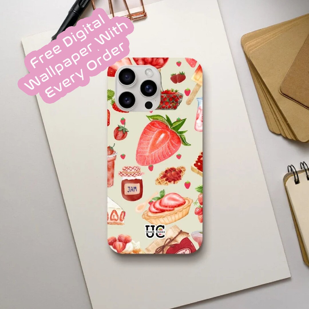 Strawberries Collage Tough Mobile Cell Phone Case for iPhone and ...