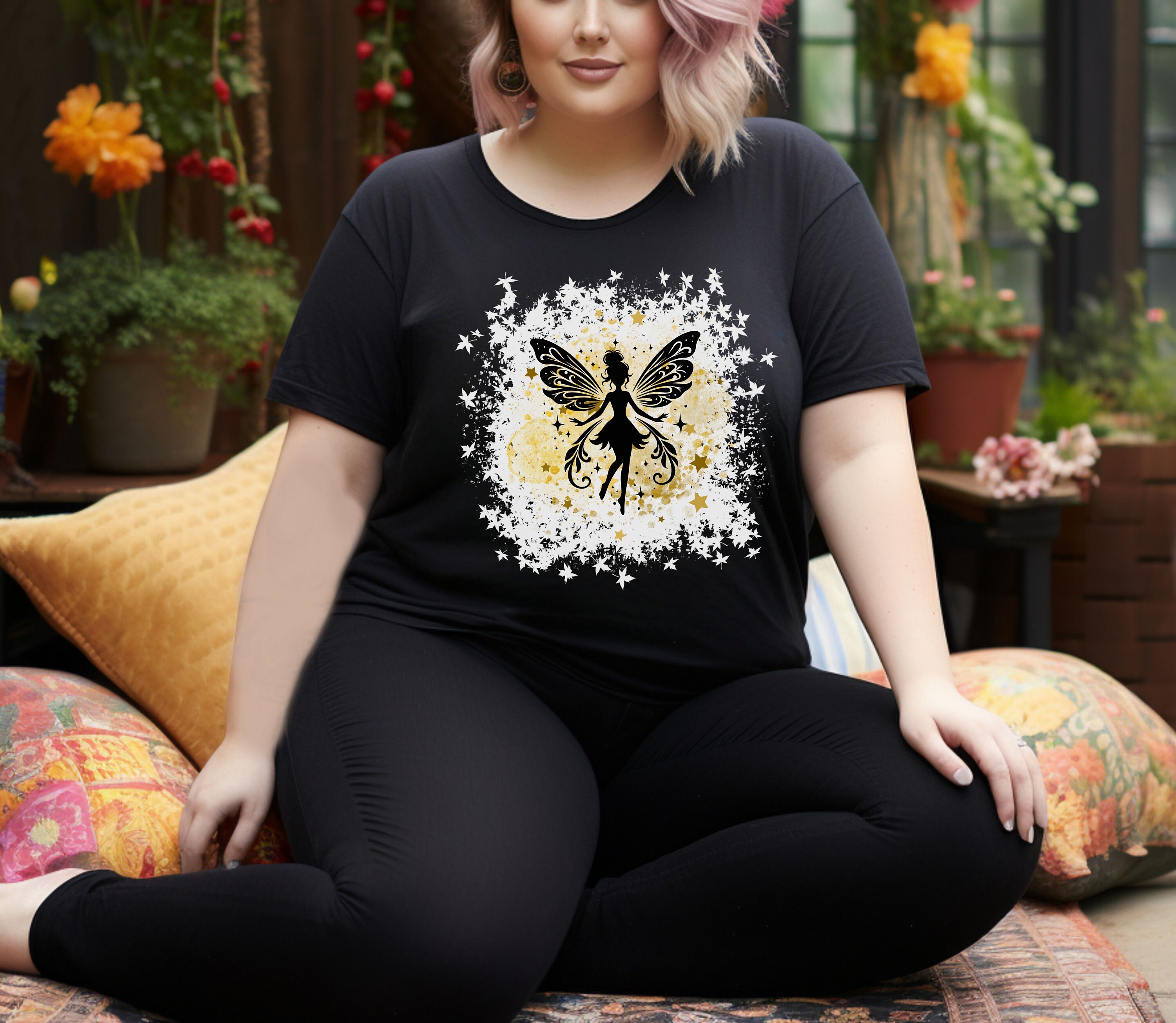 Fairy Silhouette Tee, Fairy T-shirt, Fairycore Clothing, Fairycore ...