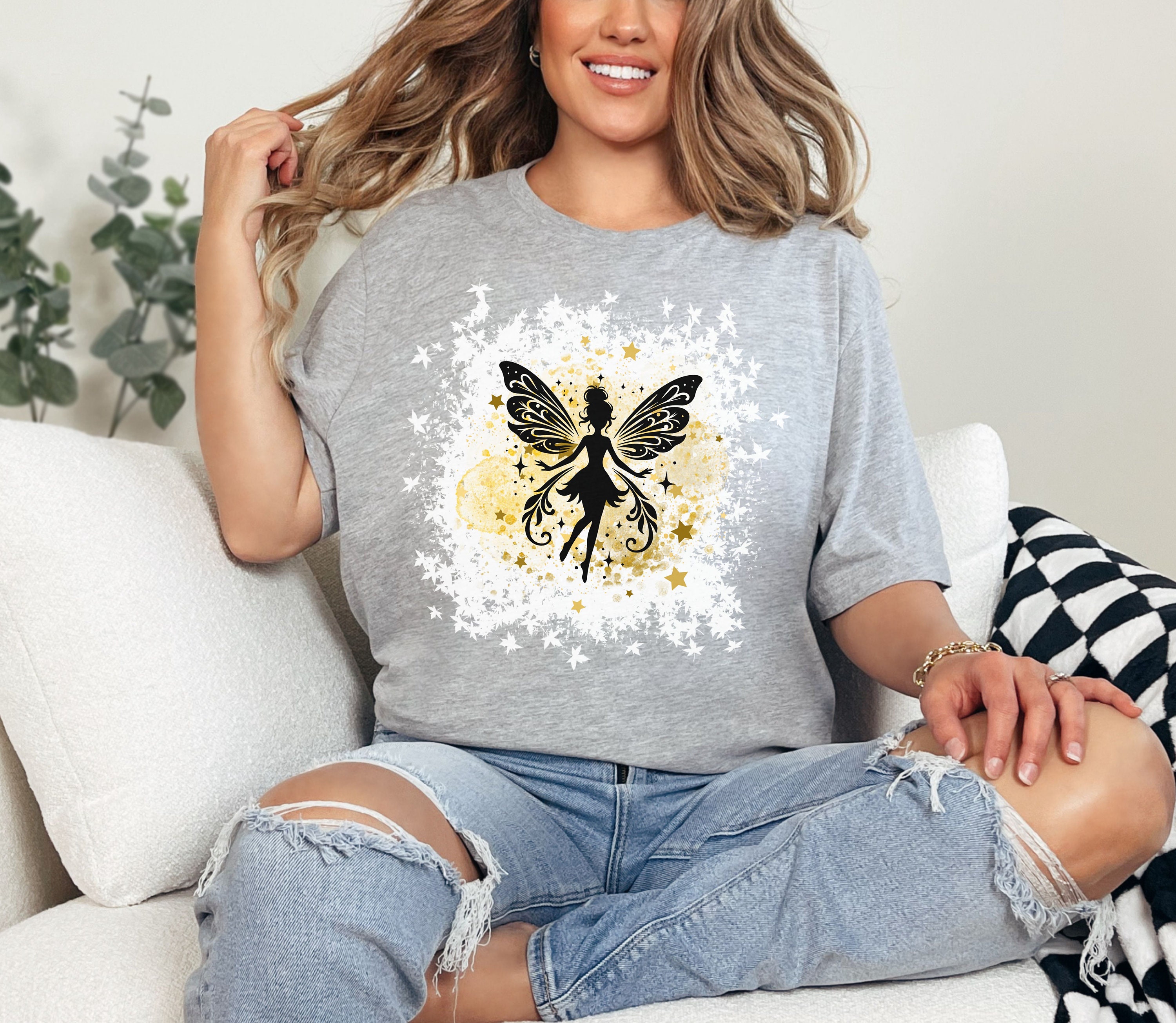 Fairy Silhouette Tee, Fairy T-shirt, Fairycore Clothing, Fairycore ...