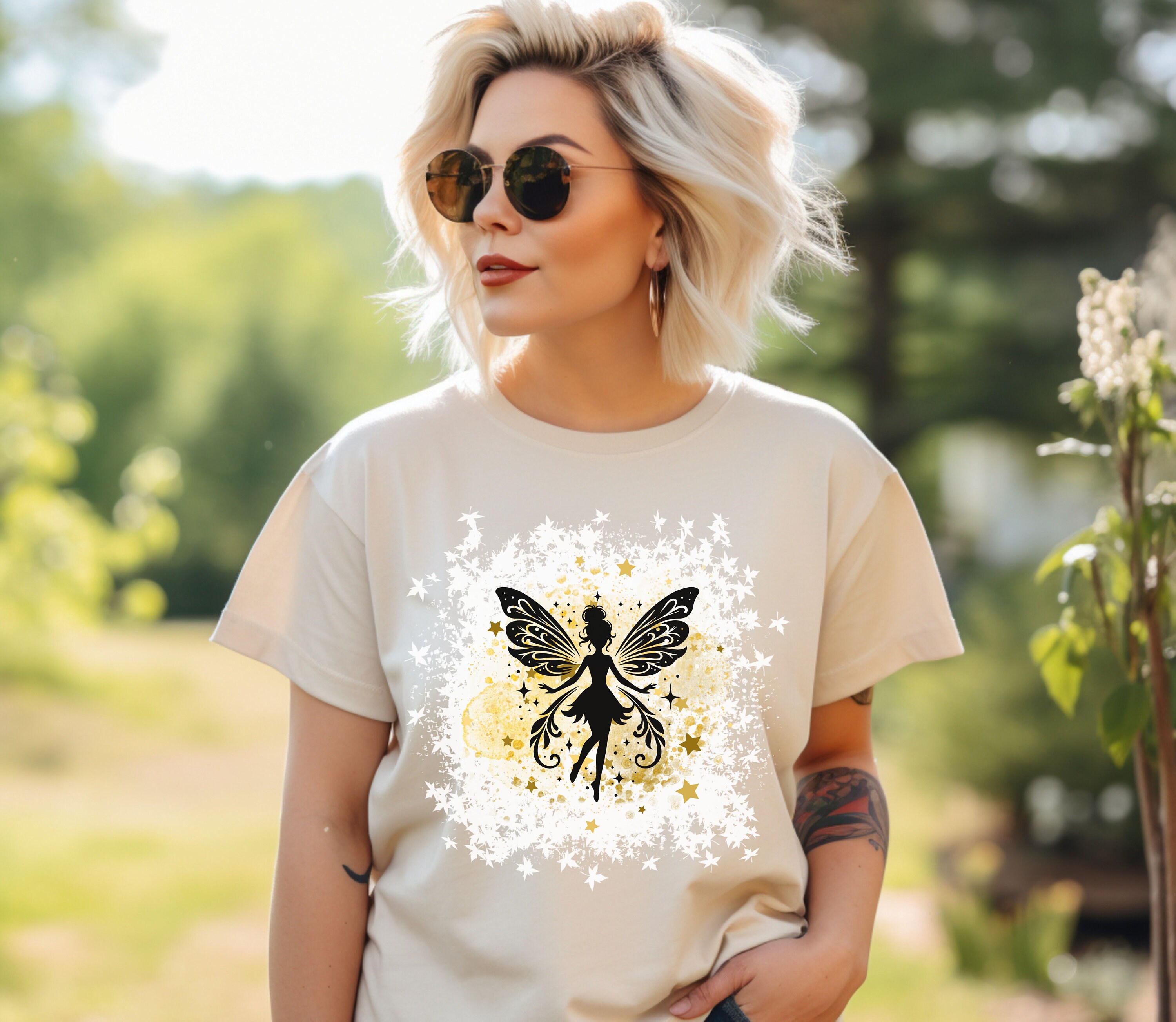 Fairy Silhouette Tee, Fairy T-shirt, Fairycore Clothing, Fairycore ...