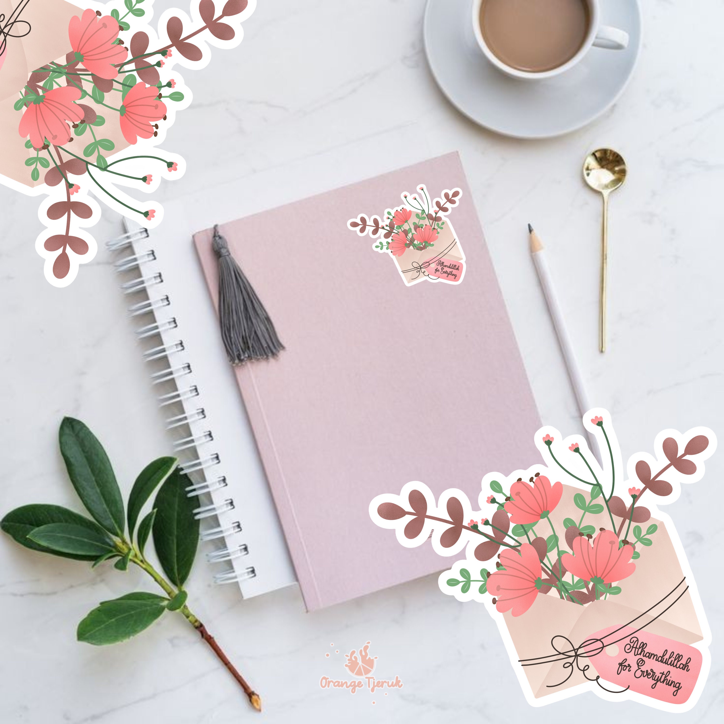 Islamic Quote Stickers Alhamdulillah for Everything Sticker Islamic ...