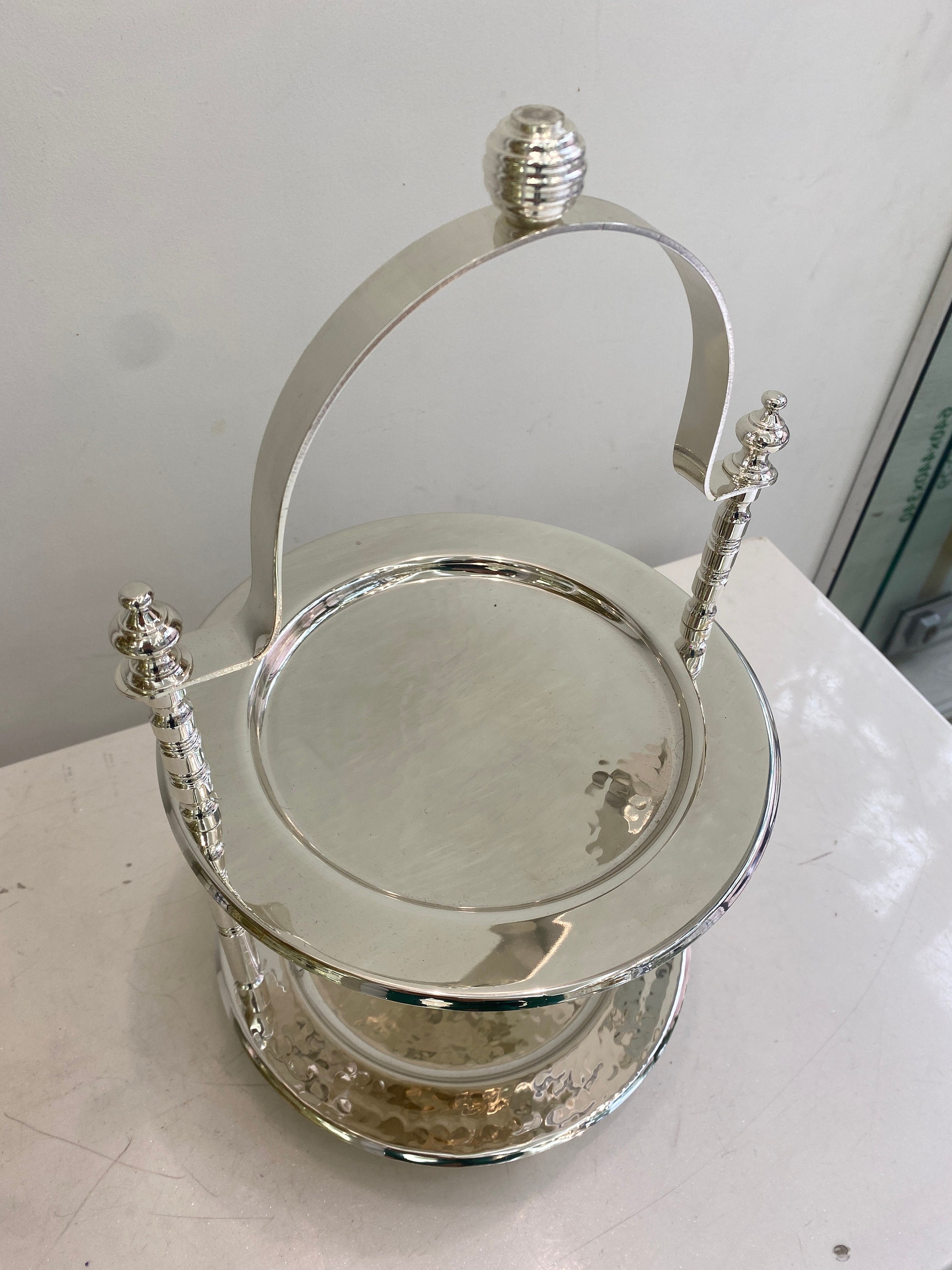2-tier Silver Plated Cake and Snack Stand. - Etsy