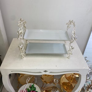 2-tier Silver Plated Cake and Snack Stand. - Etsy