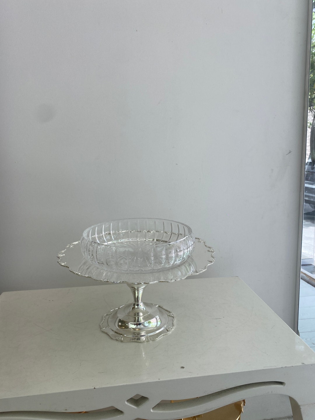 Silver Plated Food Presentation Stand, Salad Bowl, Serving Platter, Hot ...