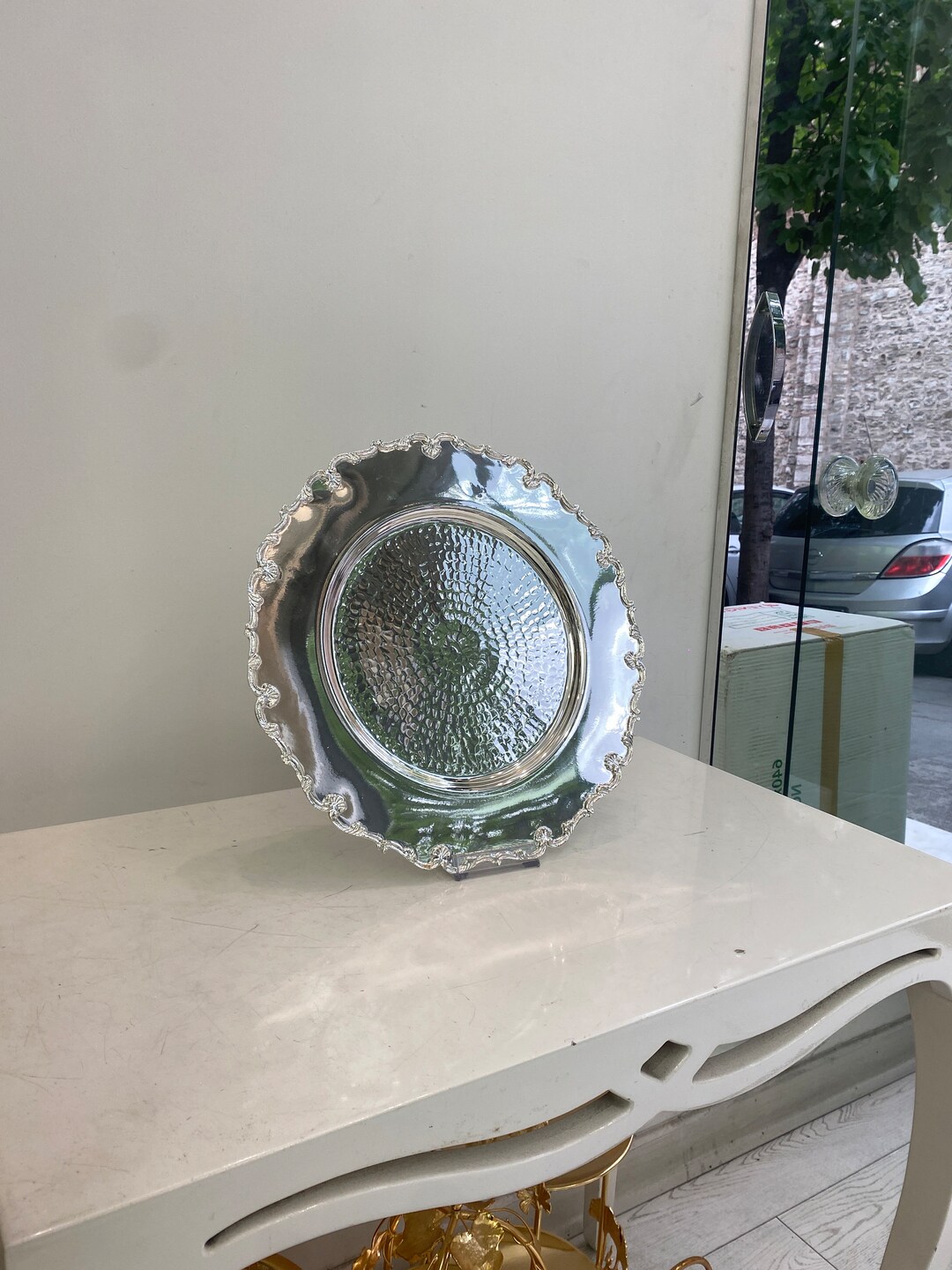 Silver Plated Placemat, Supla, Cake Stand, Plate Placemat. - Etsy