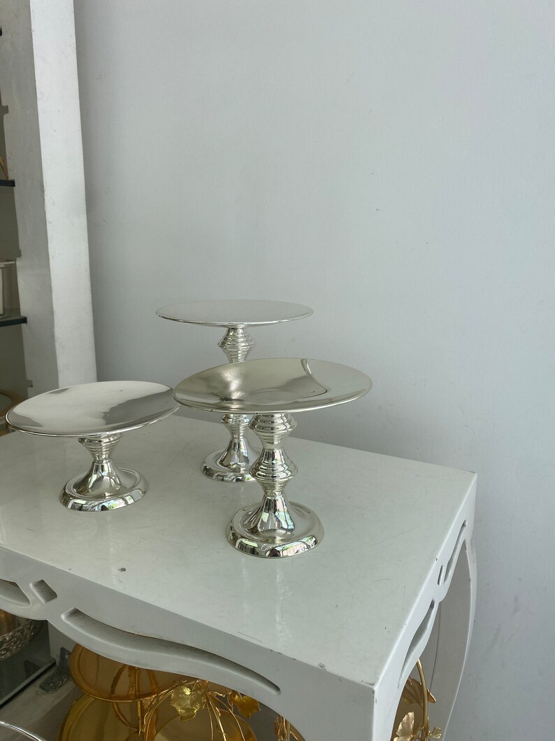 3 Different Sizes of Silver Plated Cake, Cookie and Fruit Stands. - Etsy