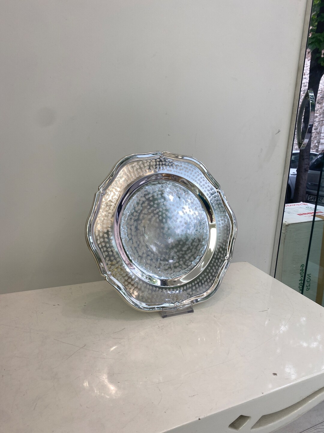 Silver Plated Placemat, Supla, Cake Stand, Plate Placemat. - Etsy