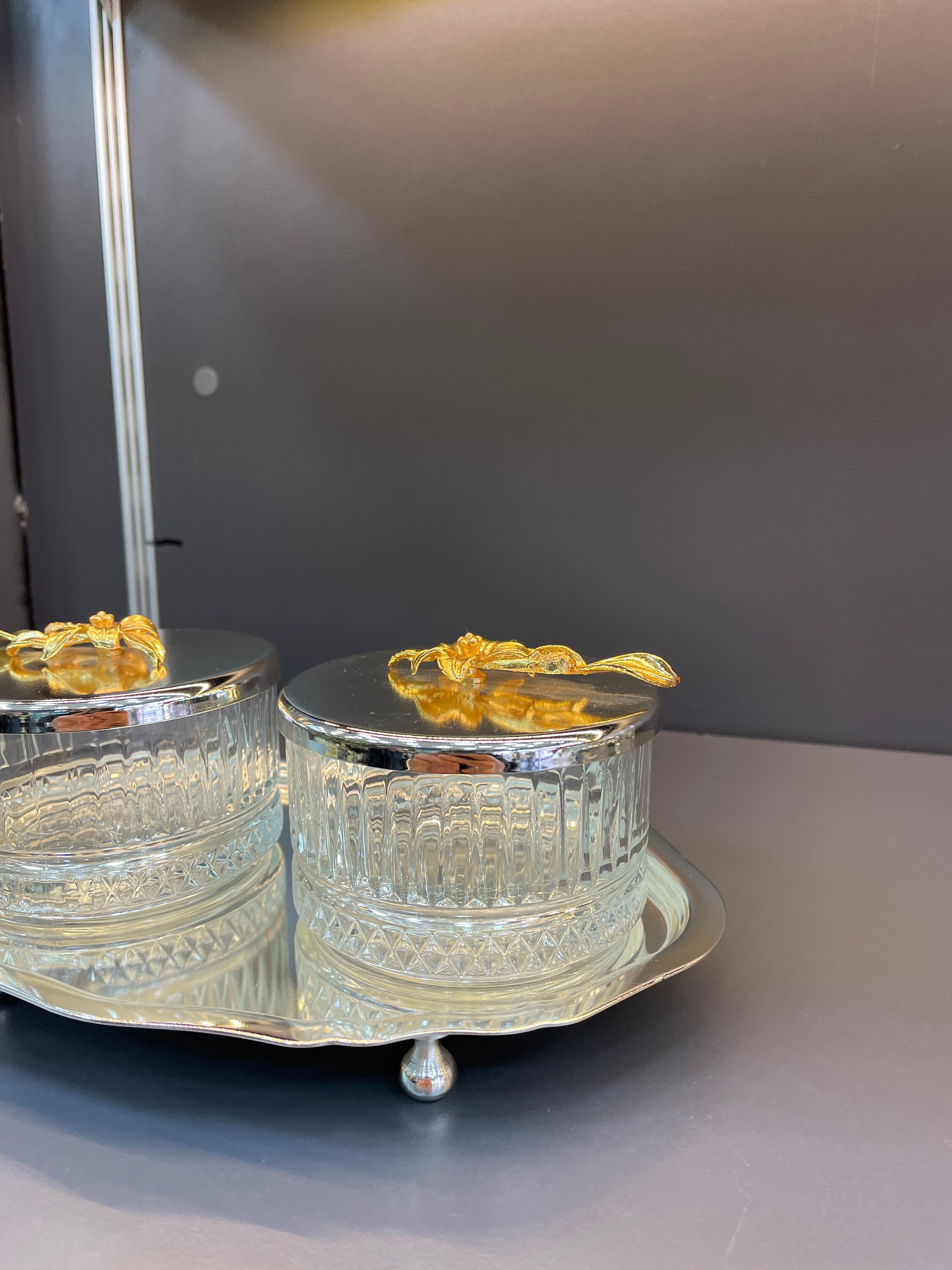 Handy 2 Compartment Presentation Stand for Your Desserts, Candies and ...