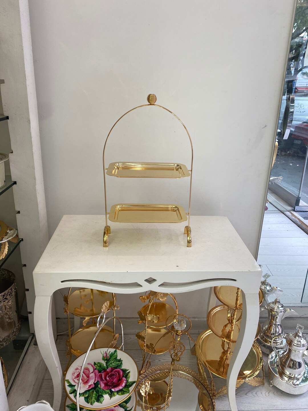 2-tier Silver Plated Cake and Snack Stand. - Etsy