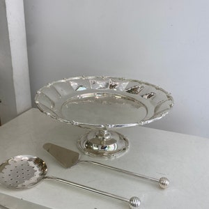 Silver Plated Food Presentation and Salad Presentation Stand, Cookie ...