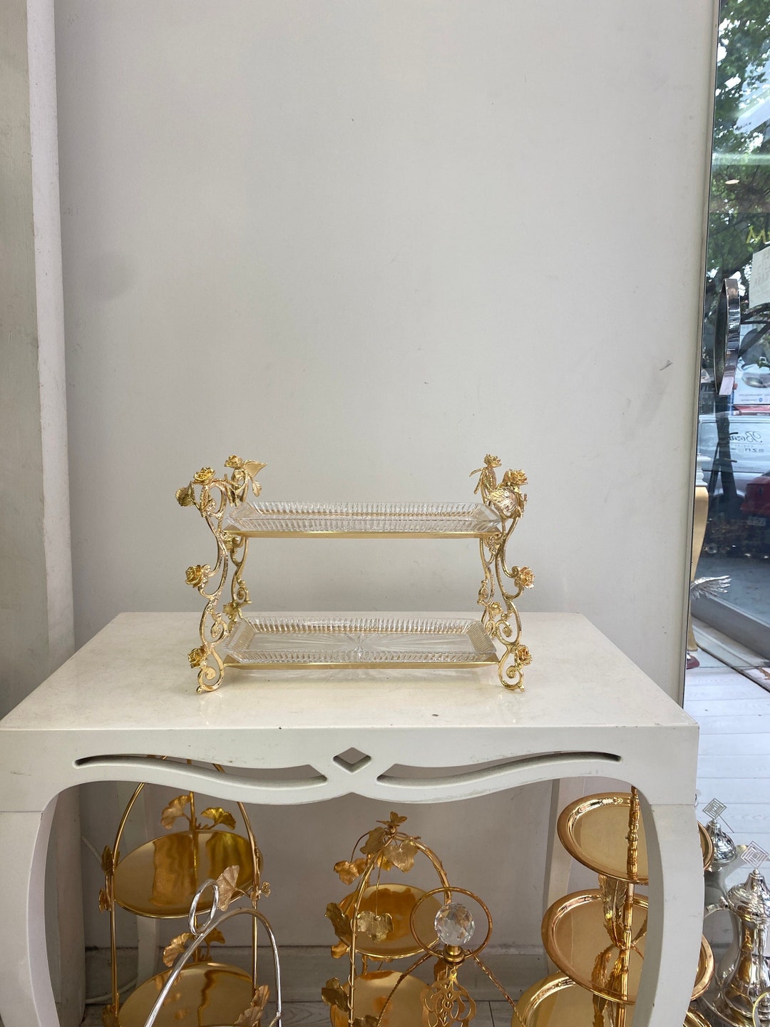 2-tier Silver Plated Cake and Snack Stand. - Etsy