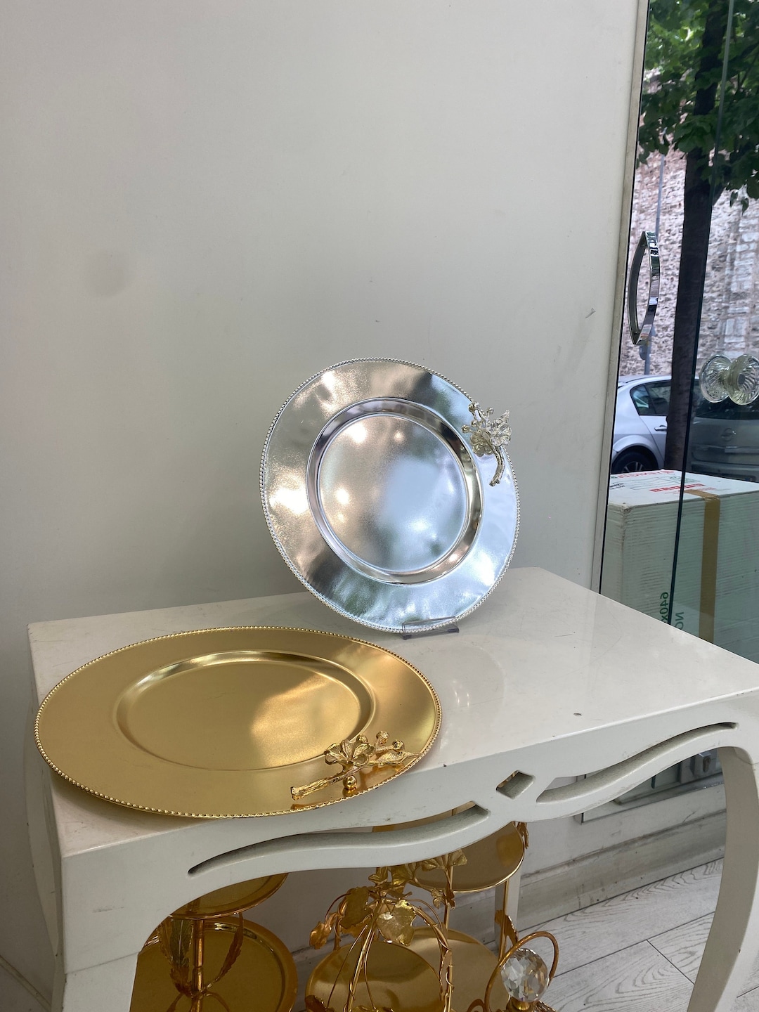 Silver Plated Placemat, Supla, Cake Stand, Plate Placemat. - Etsy