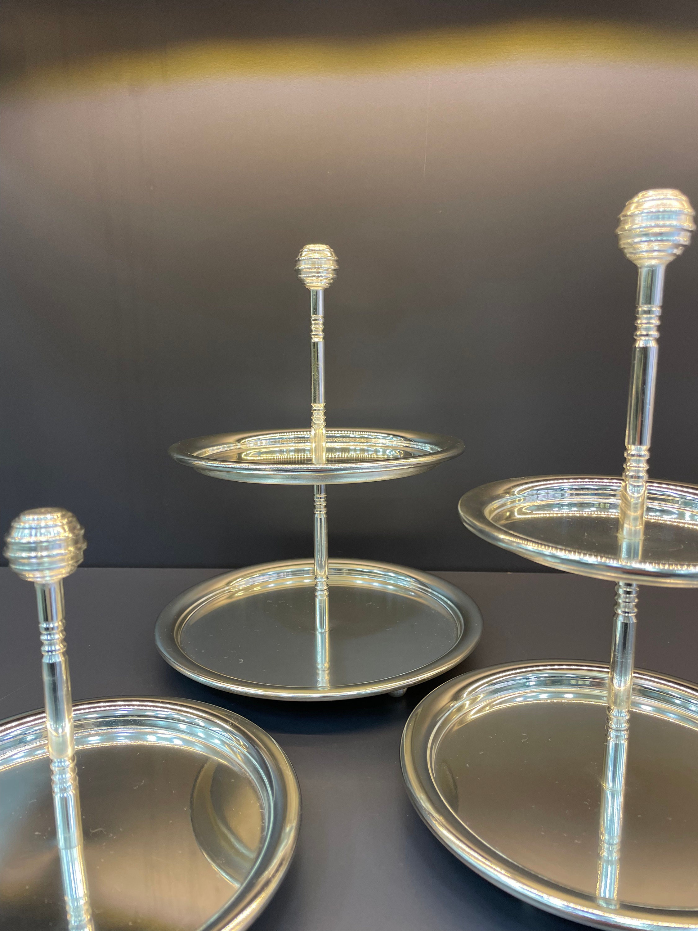2-tier Silver Plated Cake and Snack Stand. - Etsy