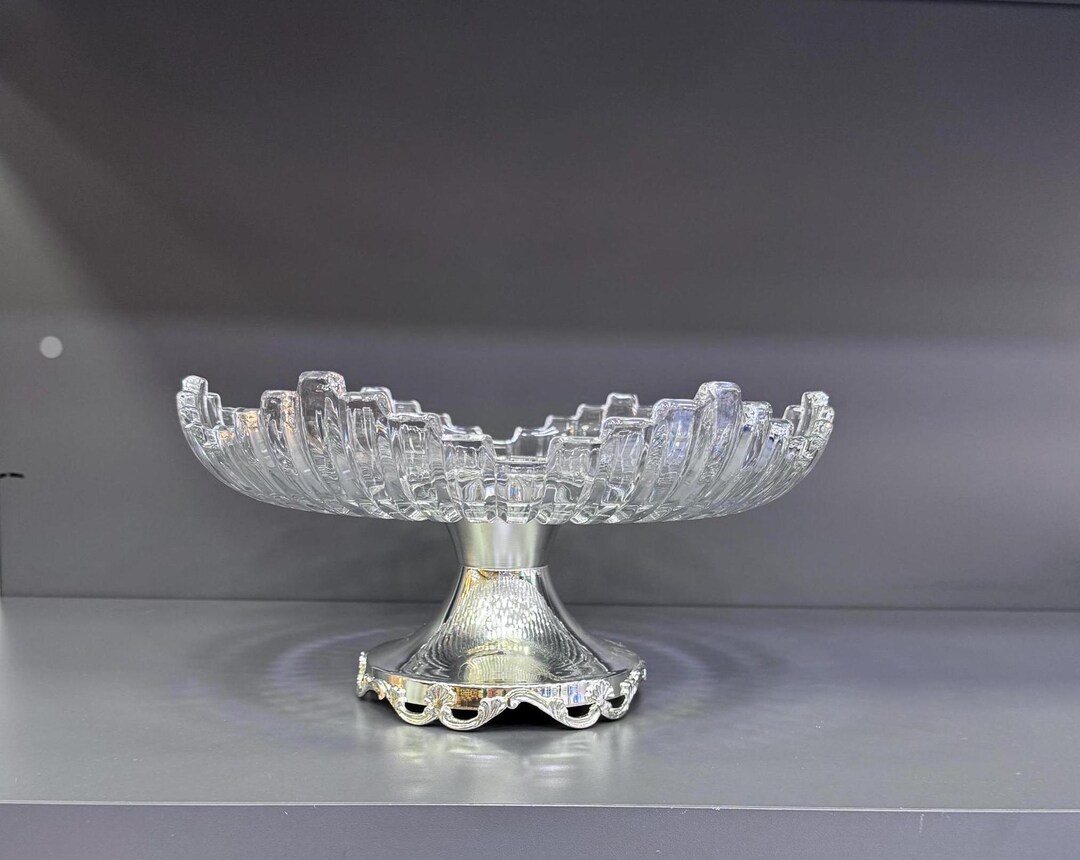 Silver Plated Food Presentation Stand, Salad Bowl, Serving Platter, Hot ...