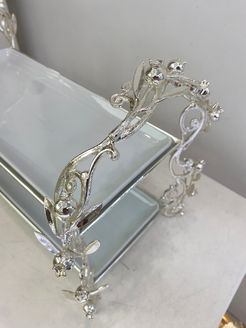 2-tier Silver Plated Cake and Snack Stand. - Etsy