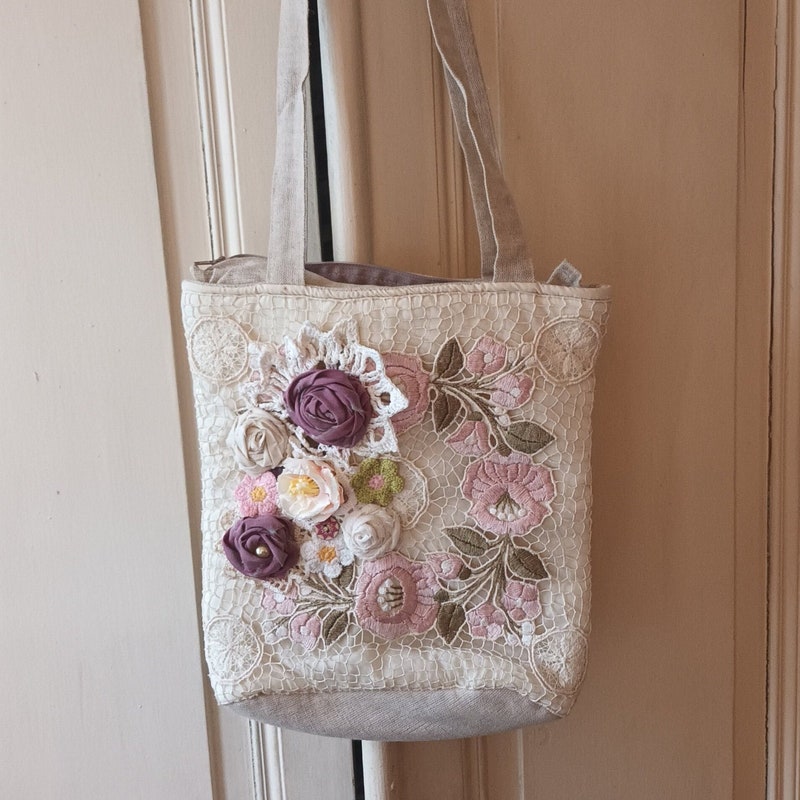 Shabby Chic Handbag - Etsy