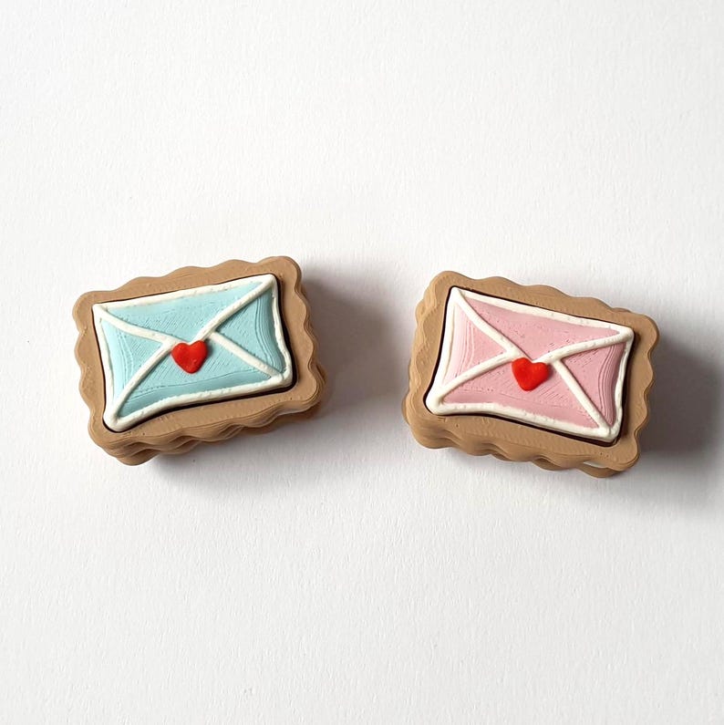 3D Printed Cookie Love Letter Fidget Clickers - Etsy
