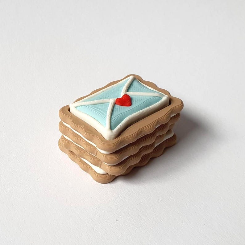 3D Printed Cookie Love Letter Fidget Clickers - Etsy