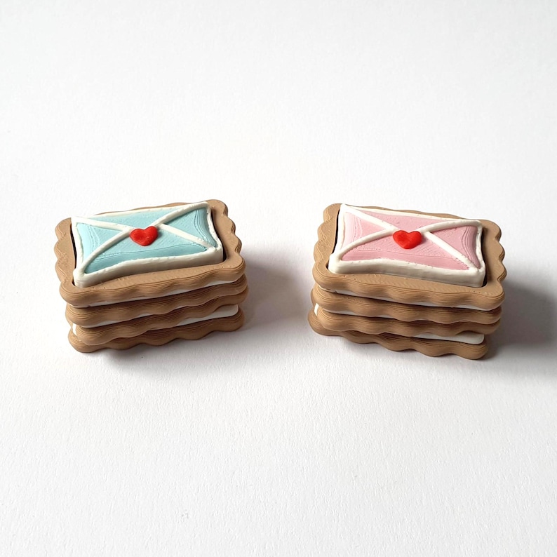 3D Printed Cookie Love Letter Fidget Clickers - Etsy