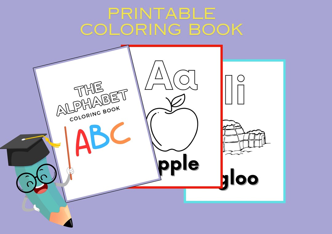 Alphabet Coloring Book, ABC Coloring Pages, Preschool Coloring Pages ...