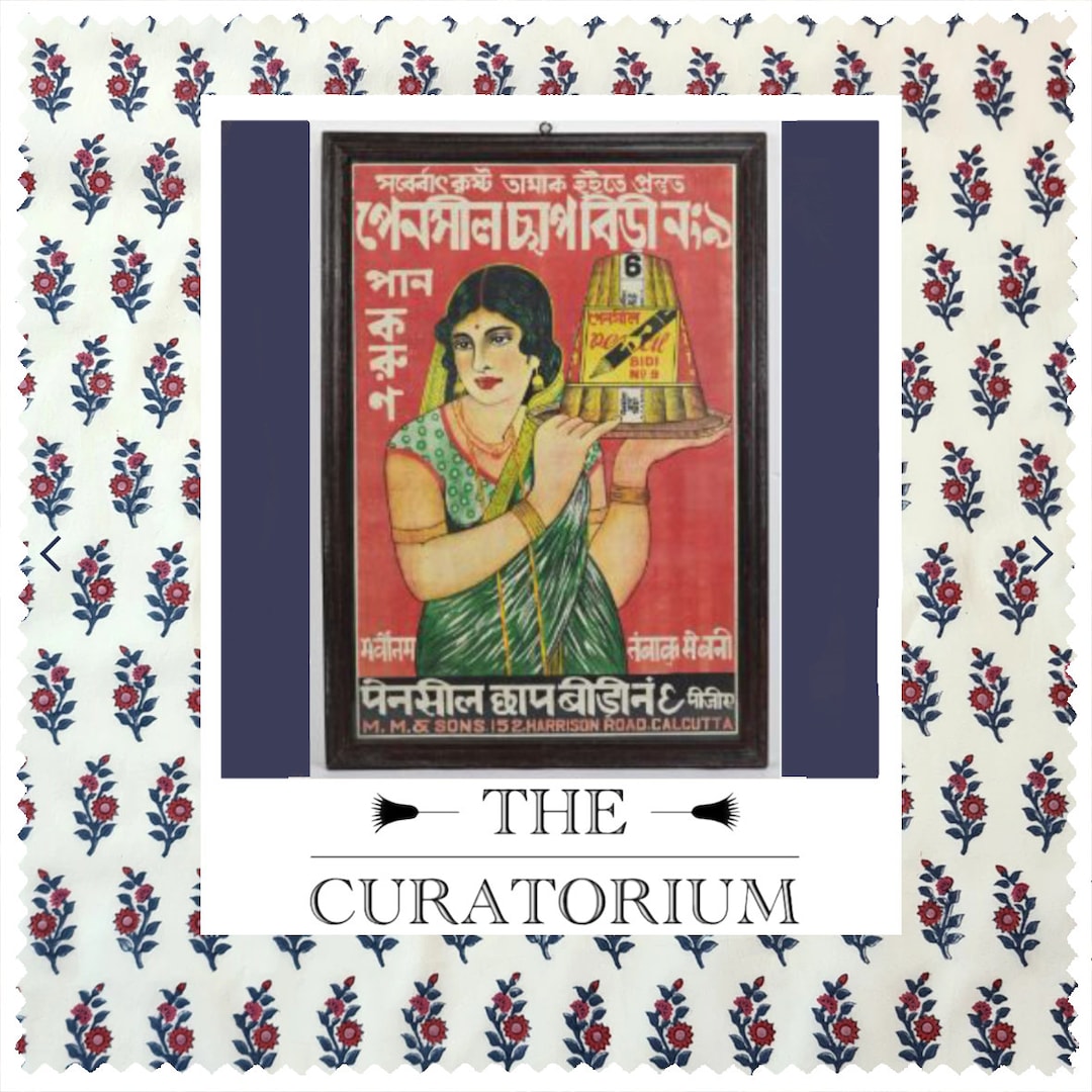 Vintage Advertising Poster for Bindi Pigment, India, Circa 1960s - Etsy