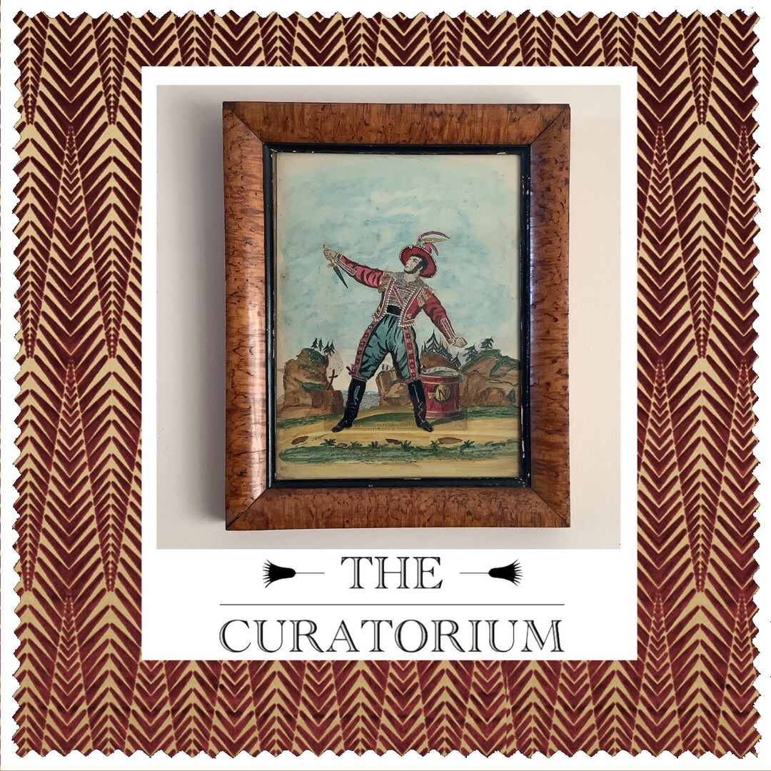 Tinsel Print, Hand-painted, Circa Early 19th Century - Etsy