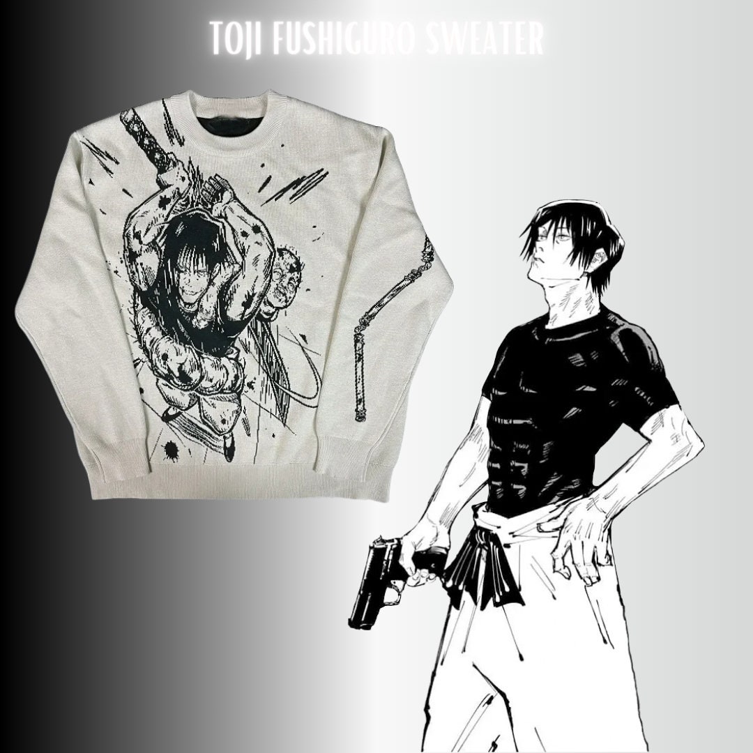 Toji Fushiguro Jujutsu Kaisen Available Aesthetic Sweater for Men and ...