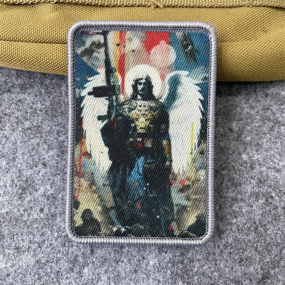 Archangel Michael American Tactical Patch Printing Hook&loop Morale Badge Angel Patches for ...