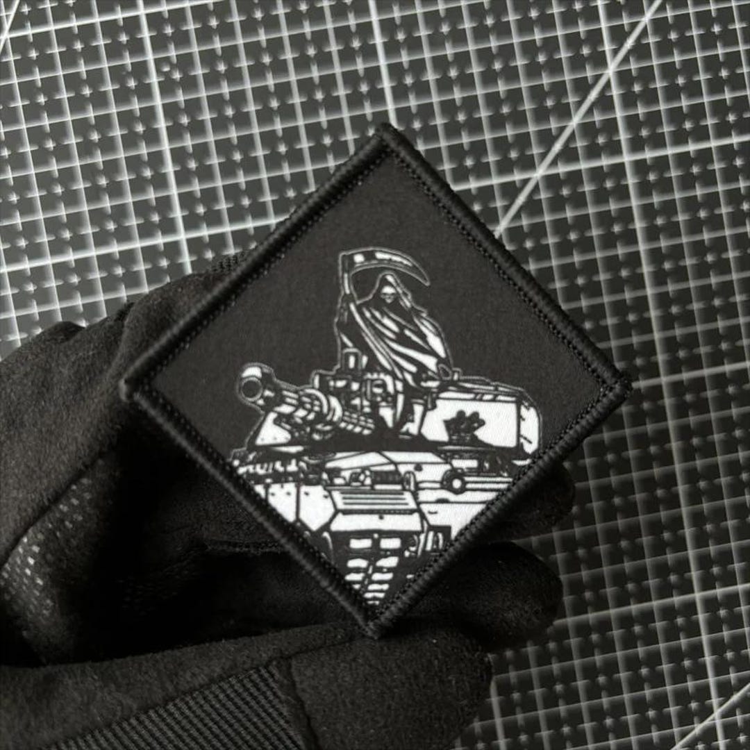 Reaper Tank Tactical Patch Skeleton Morale Badge Printing Patches for ...