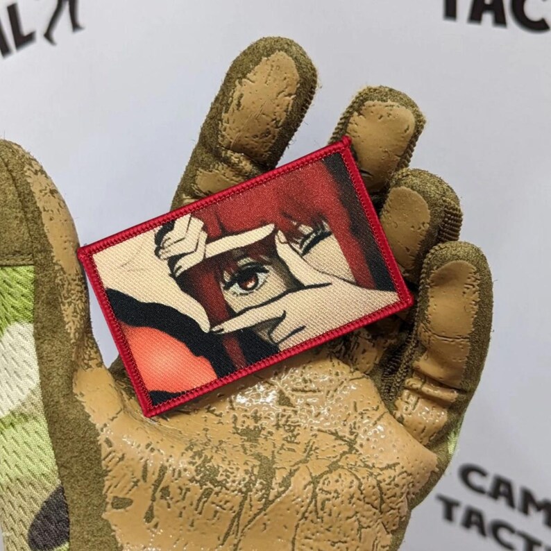 Anime Girl Morale Badge Tactical Patch Military Armband Printed Hook ...