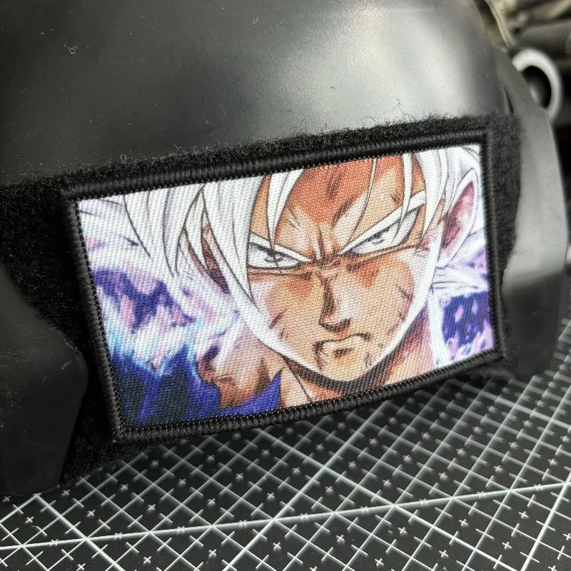 Goku Eyes Morale Badge Anime Character UI Patches for Clothing Hook and ...
