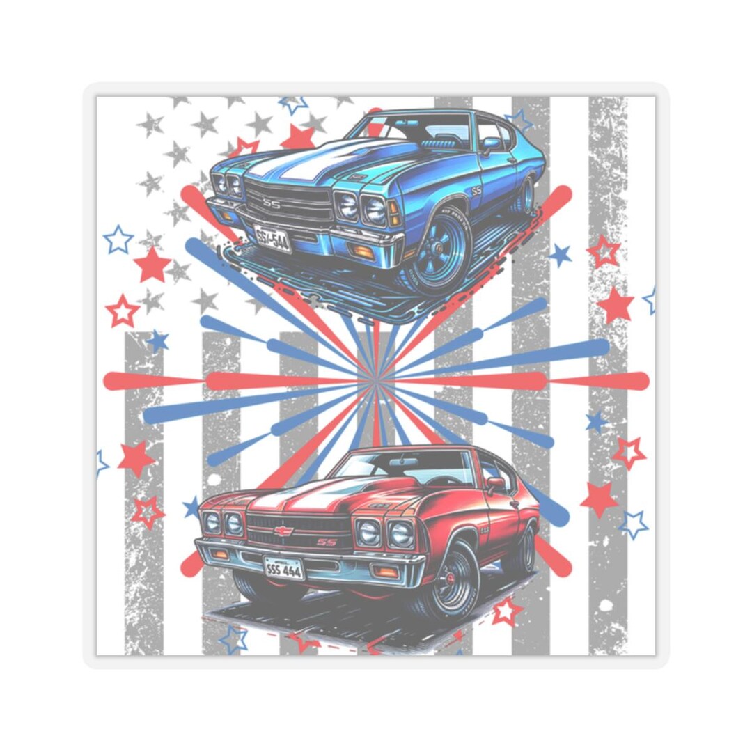 Chevelle Muscle Car Stickers, Chevy Car Decals, Classic Car Sticker ...