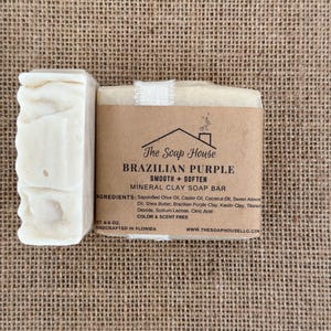 Brazilian Purple- Mineral Clay Soap Bar - Etsy