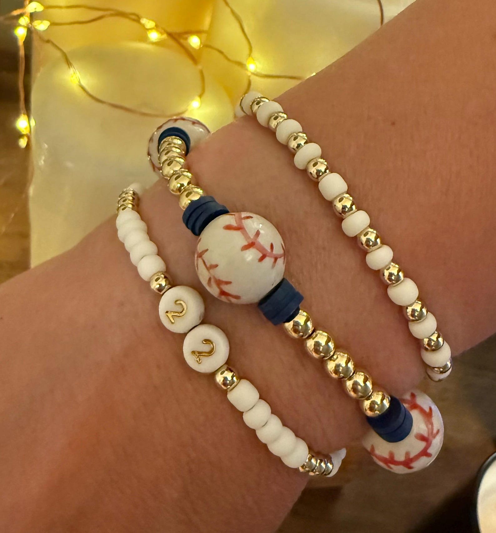 Baseball Bracelets Set of 3 - Etsy